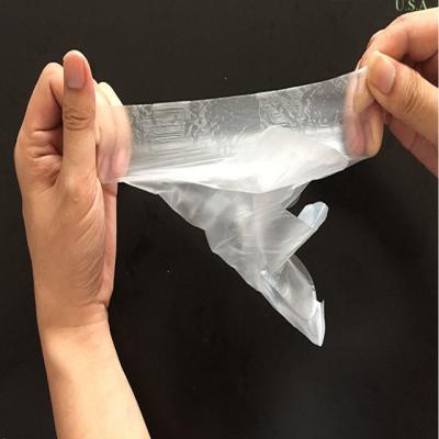 China 2019 Low price Disposable CPE Gloves Cast Poly Glove smooth  embossed S/M/L/XL blue clear for hair salon for sale
