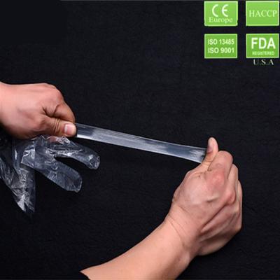 China Medical grade Disposable  CPE glovecast polyethylene gloves  with ISO/CE/FDA/SGS for sale