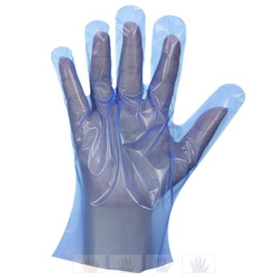 China S ,M, L ,XL. 1.6g 2.0g clear or blue Disposable  CPE  glove cast polyethylene gloves Smooth or embossed for sale