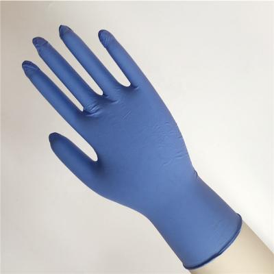 China Violet blue 3.0g/3.5g/4.0g/4.5g/5.0g texfured finger Disposable Nitrile Gloves XS, S,M,L,XL,XXL industry/medical use for sale