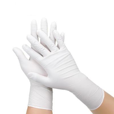 China Blue Medical Examination Nitrile Gloves Texfured finger used in medical examination and treatment for sale
