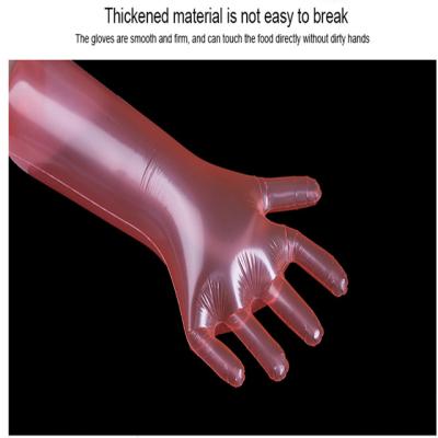 China 2019 hot selling Disposable Long Sleeve PE Veterinary Gloves HDPE/LDPE/PE Gloves for sale