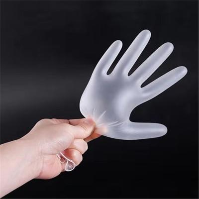 China Non-powder PVC disposable gloves plastic white gloves for sale
