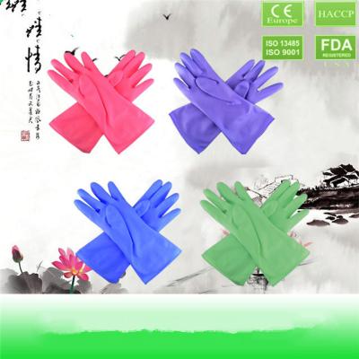 China household cleaning single layer pvc extra long latex gloves for sale