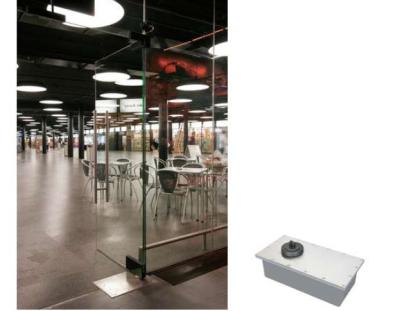 Cina la molla automatica resistente del pavimento 240kg, LD240 raddoppia la porta di verniciatura temperata della molla per la villa in vendita