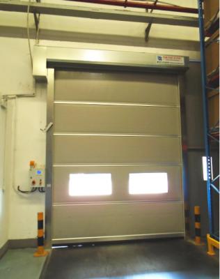 China O costume que desliza a porta de alta velocidade industrial, linha de produção rola acima a porta de segurança à venda