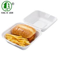 China Disposable 6 Inch Sugarcane Biodegradable Burger Box for sale