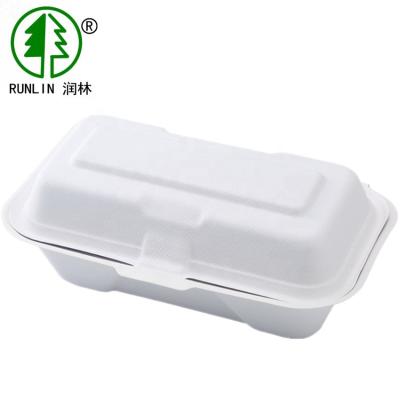 China 100 Natuurlijke Vernieuwbare van de de Doosmaaltijd van Bagasseclamshell Prep Containers Vriendschappelijke Eco Te koop
