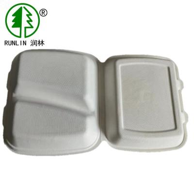 Cina imballaggio amichevole della copertura superiore di Eco dei compartimenti del contenitore 2 di copertura superiore della bagassa 7inch di 9inch X in vendita