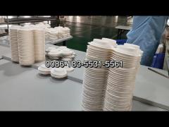 Compostable Sugarcane Bagasse Cup Lids 9cm Paper Coffee Cup Lids
