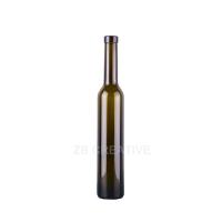 Quality 375ml Antique Green Flint Slim Ice Wine Glass Bottle Bar Top 500g 4315C for sale