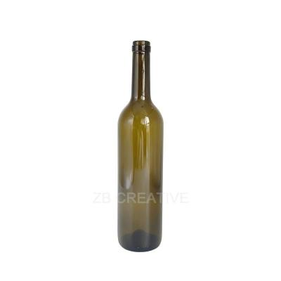 China Standard 750ml Bordeaux Wine Bottles Cork Top For Red Wine 470g 1701K-1 for sale