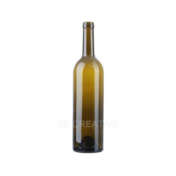 Quality Standard Plus Bordeaux 750ml Empty Glass Bottles With Cork Top 530g 1732K for sale