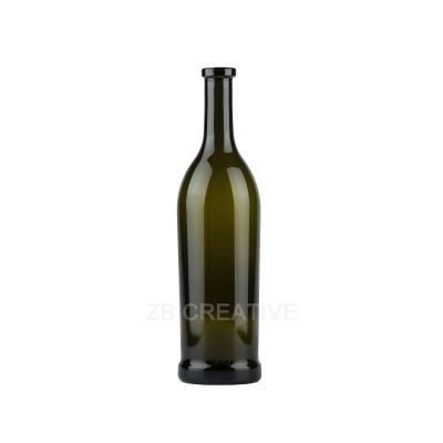 China Storage 750ml Empty Wine Glass Bottle  Bar Top For Red Wine 555g 1740C for sale