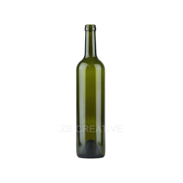 Quality Estate Reserve Empty Wine Glass Bottle 750ml  650g 1744K Bordeaux Wine Bottle for sale
