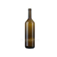 Quality 1000ml Classic Bordeaux Empty Wine Glass Bottle Cork Top For Sharing Wine 680g for sale