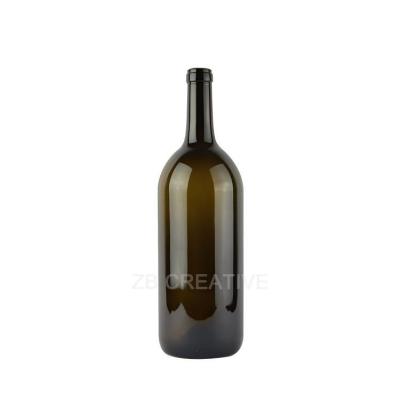 China 1500ml Magnum Empty Wine Bottles And Corks For Celebration 895g 1930K for sale