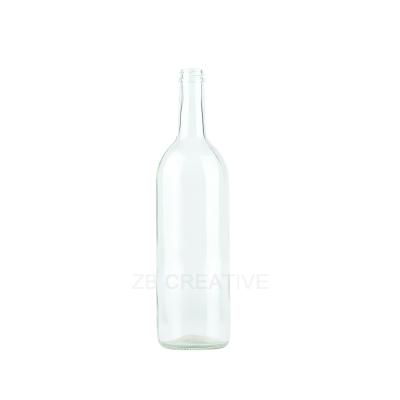 China 750ml Eco Efficient Bordeaux Clear Wine Bottles Bulk Screw Cap For Table Wine 440g S750S for sale