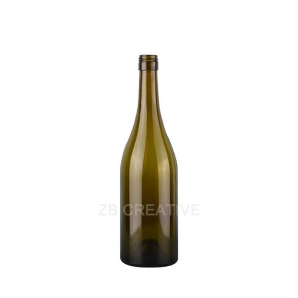 Quality 750ml Premium Slope Shoulder Burgundy Wine Bottle  Screw Top For Fine Wine 525g 2709S-2 for sale