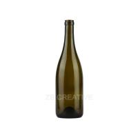 Quality Prestige Glass Burgundy Wine Bottle 750ml Cork Top For Reserve Wine 600g 2745K for sale