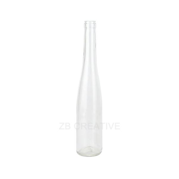 Quality Dessert Wine 375ml Glass Bottles Slender Rhine Glass Bottle Cork Top 420g 5317K for sale