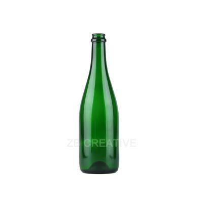 China Pressure Resistant Champagne Glass Bottles empty glass bottles 750ml 3711P-6 610G for sale
