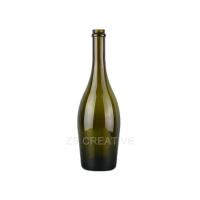 Quality 750ml Champagne Glass Bottles Champagne Top For Sparkling Wine 700g 3736P for sale