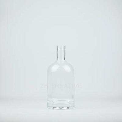China 700ml Crystal White Vodka Glass Bottle Bar Top For Alcohol Packaging 680g CY-1010 for sale