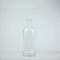 Quality Crystal White Bar Top Liquor Glass Bottles For Gin 750ml 680g CY-837 for sale