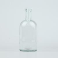 Quality High White 750ml Glass Liquor Bottles Cork Top For Rum 520g CY-836 for sale