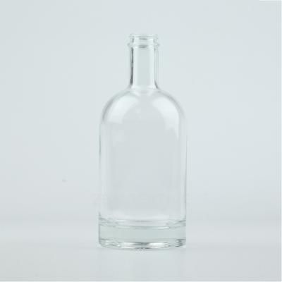 China Thick Base Screw Top Empty Rum Bottles For Sale Spirits 750ml 680g CY-836S for sale