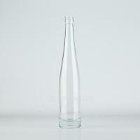 Quality 365ml Crystal White Liquor Bottle Screw Top For Tequila 480g CY-770 for sale