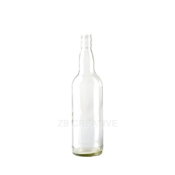 Quality 700ml Flint Tequila Glass Bottles Screw Top For Liquor 480g CY-830 for sale