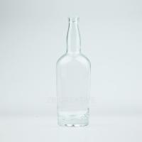 Quality Cork Top Custom Tequila Bottles 650g 750ml Crystal White Bulk Empty Wine Bottles for sale