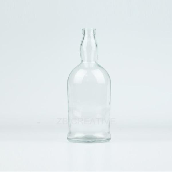 Quality 750ml Flint Liquor Tequila Glass Bottle Cork Top For 520g CY-864 for sale