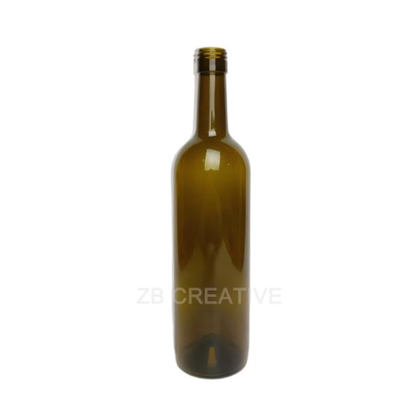 Quality Modern Bordeaux Empty Glass Bottles 750ml Screw Top For Ready To Drink Wine 400g 1702S-7A for sale