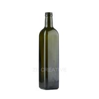 Quality 750ml Marasca Glass Bottle Screw Top Square Olive Oil Bottle 535g 6719S-2 for sale