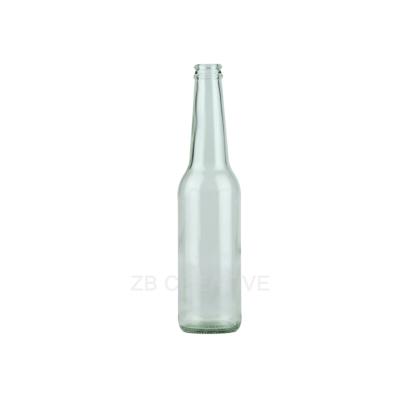 China Crown Top 12 Oz Clear Beer Bottles For Craft Brew 310g CY-317 for sale