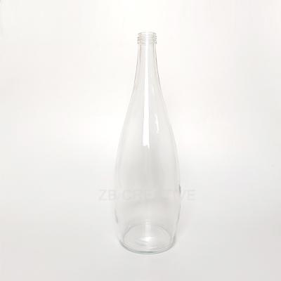China 1000ml Flint Clear Glass Beverage Bottles Screw Top 500g CY-795 for sale