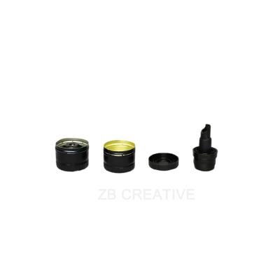 China 31.5mm Aluminium Screw Cap with Tamper-Evident Seal and Food-Grade Plastic Retractable Pourer Spout for Olive Oil for sale