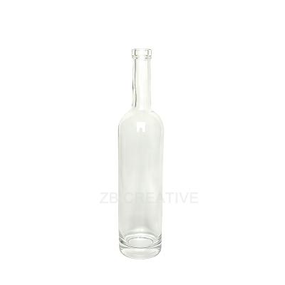 China 700ml Cork Closure Spirit Glass Bottle Reusable Recyclable Premium Liquor Brandy Spirits for sale