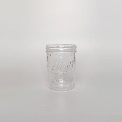 China 500ml Flint Mason Jar Glass Jar with Screw Neck for Food Packaging, 250g, CY-500-1215 for sale