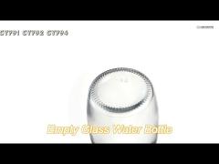 200ml flint swing top glass bottle for juice 150g logo embossing  cy-791