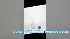 220ml Clear Glass Beverage Bottle with Crown Finish
