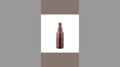 350ml Amber & Flint Glass Beer Bottle (315g) with Crown Finish