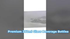 360ml Clear Glass Beverage Bottle with Screw Mouth