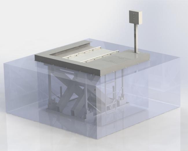 15ton Loading Dock Table with Hydraulic Leg Hydraulic Lift Table