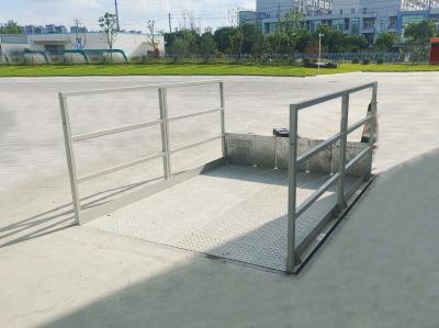 China Customization M3-025130-D2K Loading Dock Table with Handrail and Loading Flap for sale