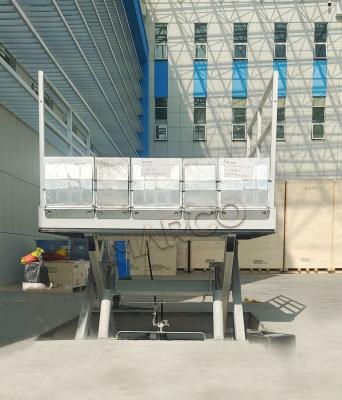 China Customization M3-025130-D2K Loading Dock Table with Handrail and Loading Flap for sale