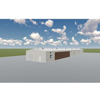 China Prefabricated Metal Building Kits Galvanized Steel Construction 20-60m Span For Workshops for sale
